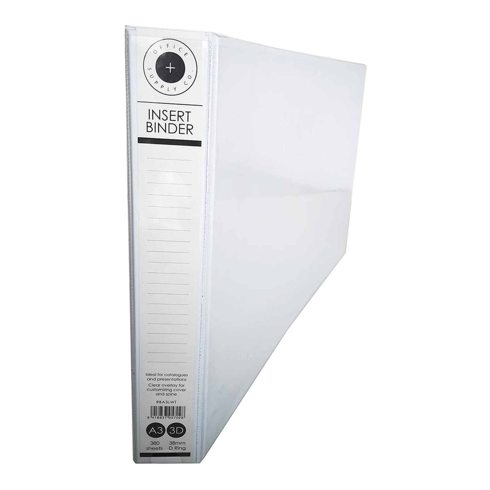 Buy the OSC RBA3LWT Insert Binder - A3 3D Landscape 38mm White ( RBA3LWT ) online - PBTech.co.nz