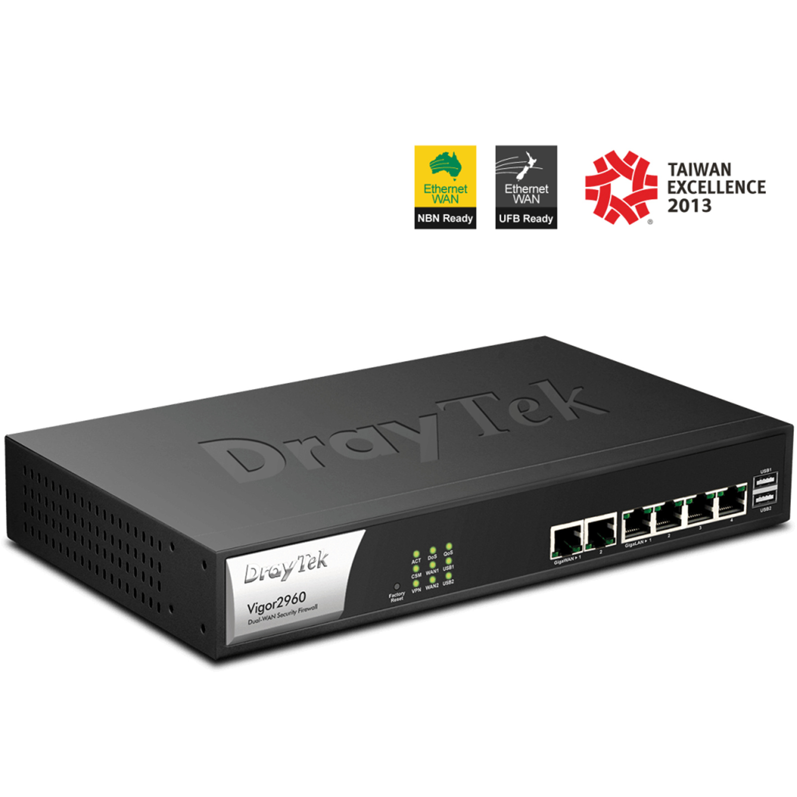 Buy the DrayTek Vigor2960 Dual-WAN Load Balancing Router & VPN Gateway ...