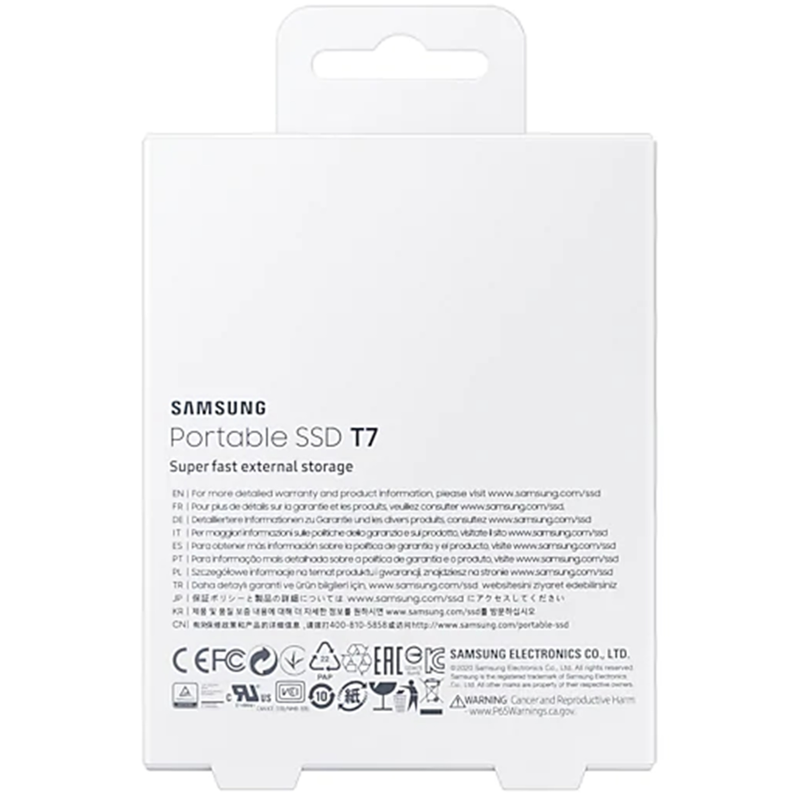 Buy the Samsung T7 2TB Portable External SSD - Titan Grey USB 3.2 Gen2 ...