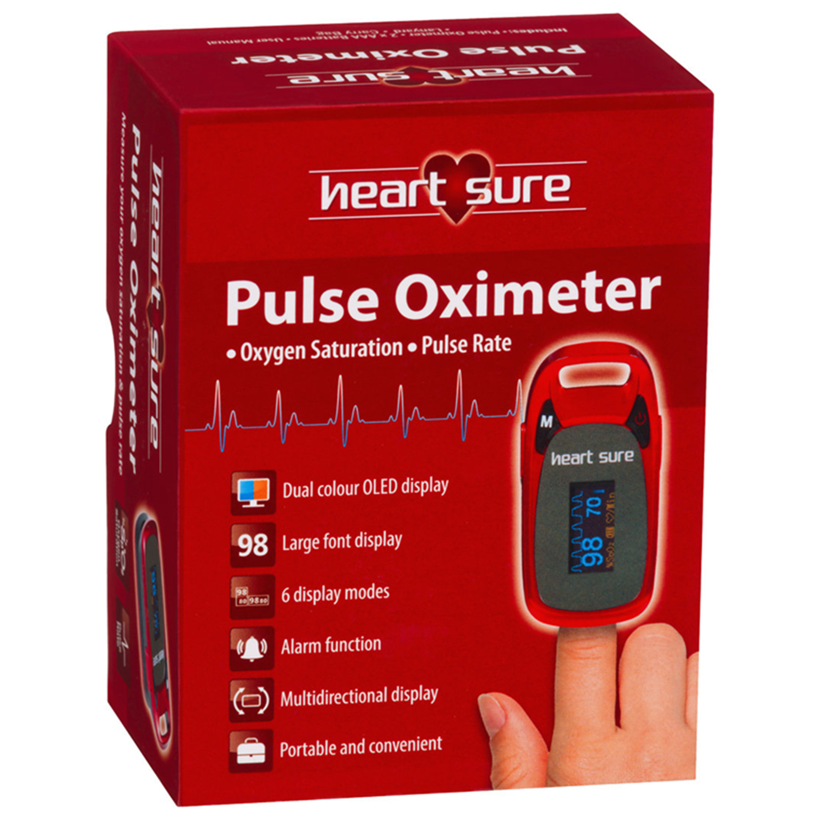Buy the HEARTSURE Oximeter A320 Portable Pulse noninvasive and painless ...