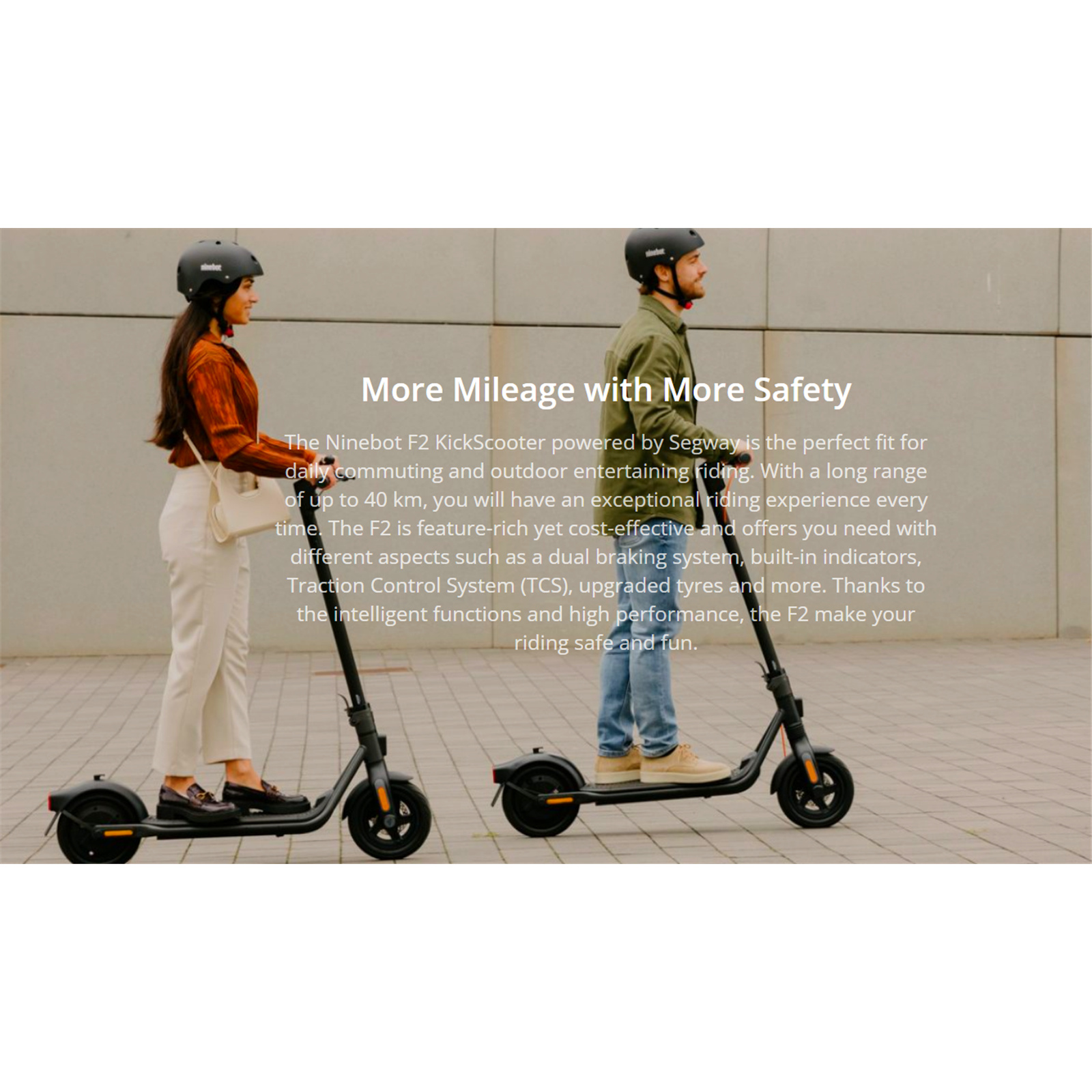 Buy the Segway F2 Electric Scooter - Standard Max Speed 25Km/h ( 30km/h ...