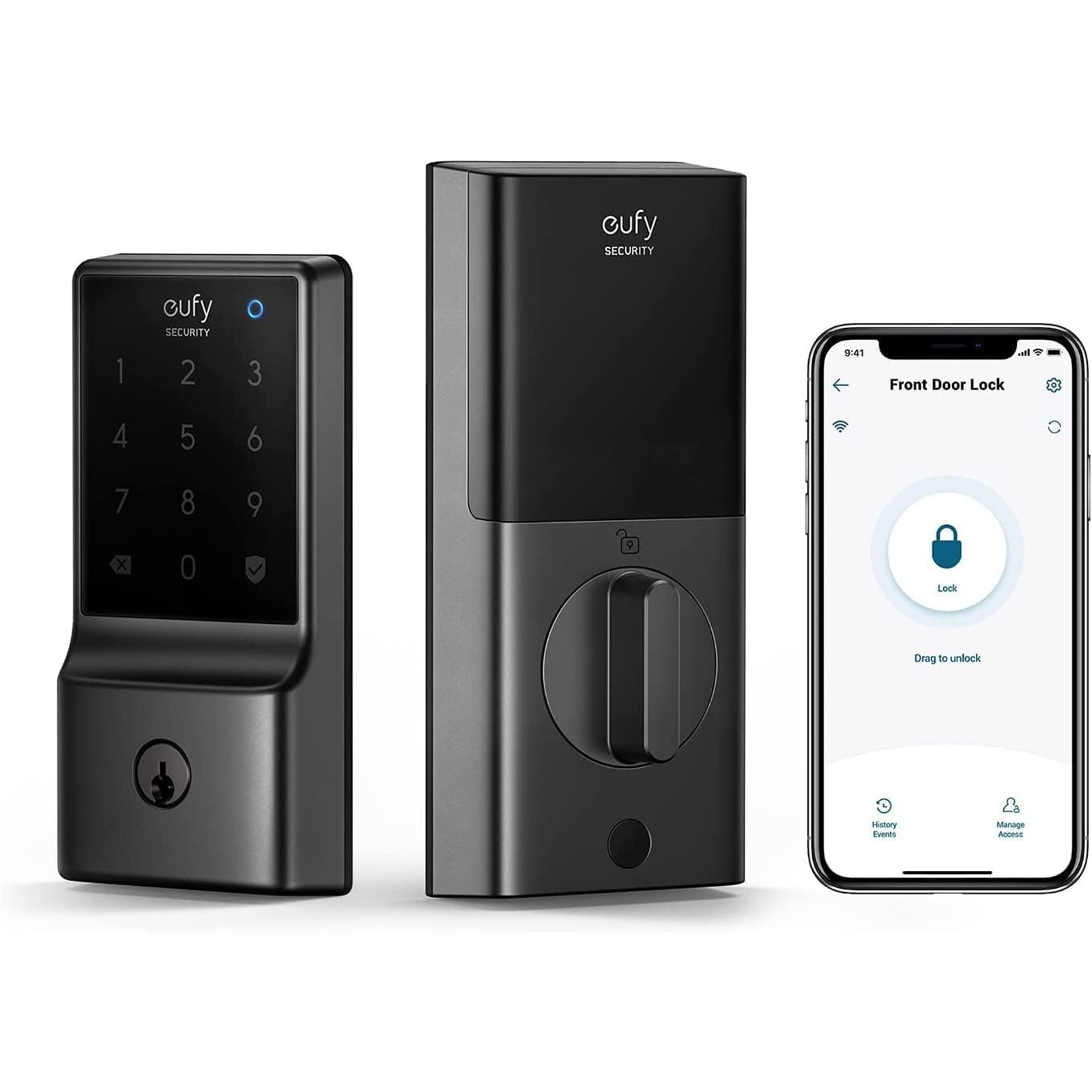 Buy the Eufy Security C210 Deadbolt Smart Lock Built-in Wi-Fi ...