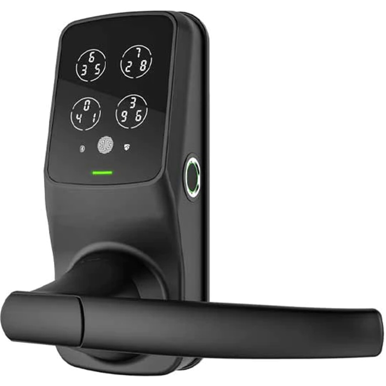 Buy the Lockly Secure Pro Smart Latch Lock - Matte Black Fingerprint ...