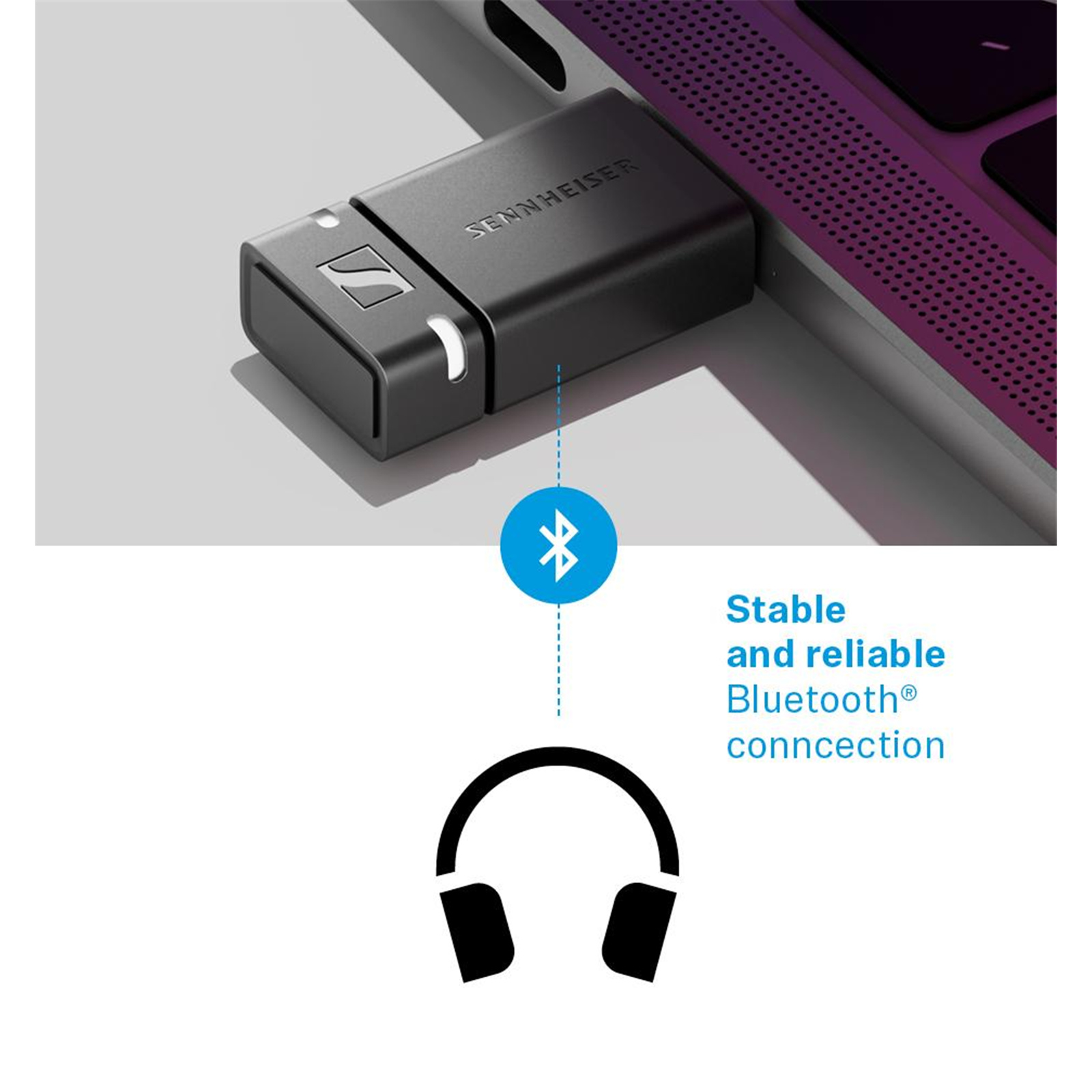 Buy the Sennheiser BTD 600 Bluetooth 5.2 USB Audio Dongle with AptX ...