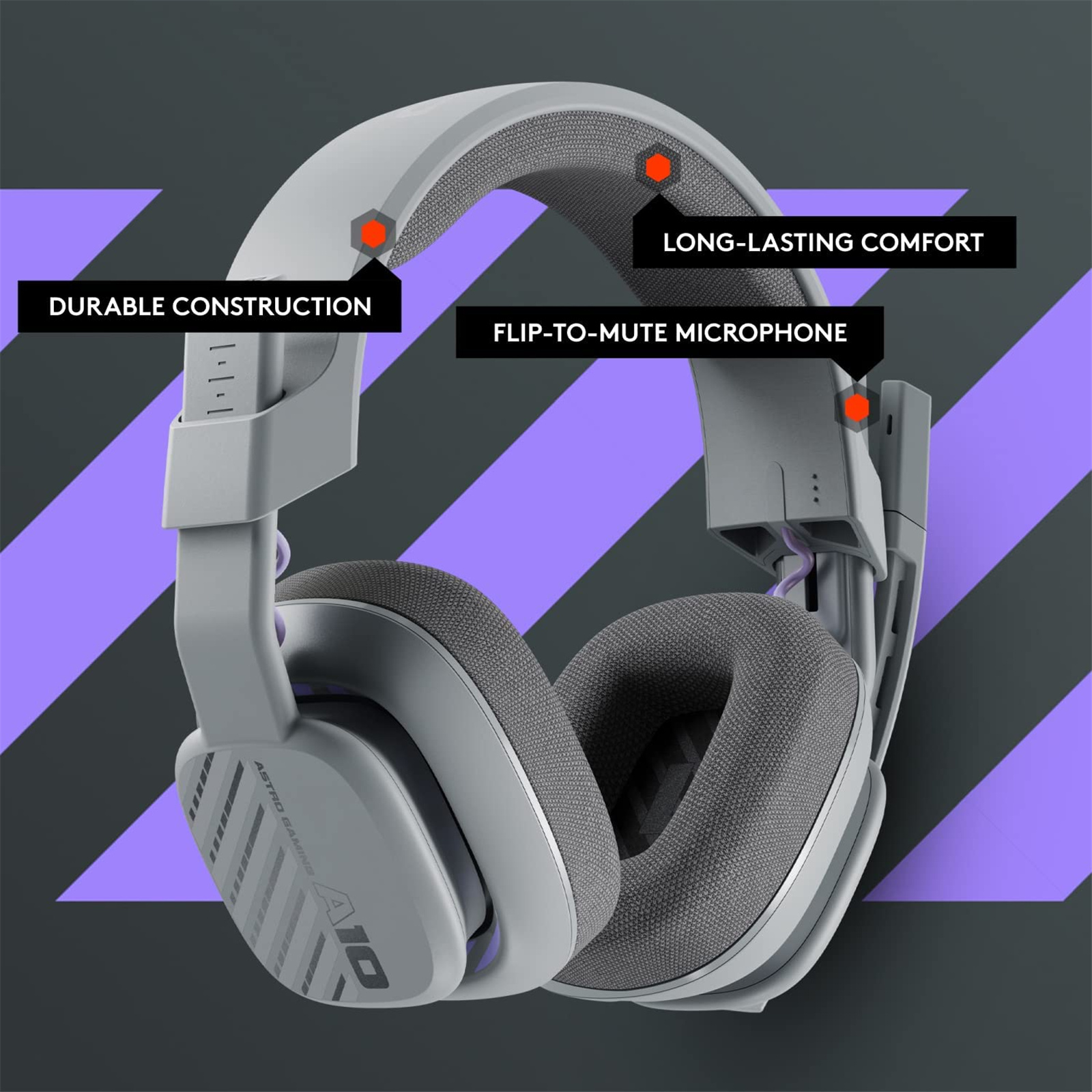 Buy the Astro A10 Gen.2 Gaming Headset for PC - Grey ( 939-002072 ...