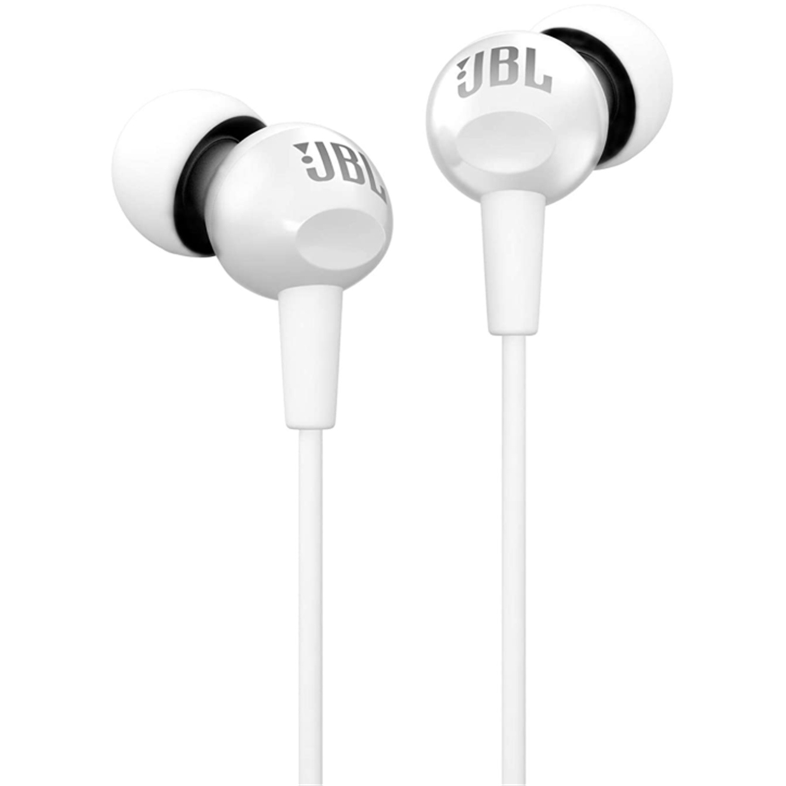 Buy the JBL C150SI Wired In-Ear Headphones with Mic - White 1-Button ...