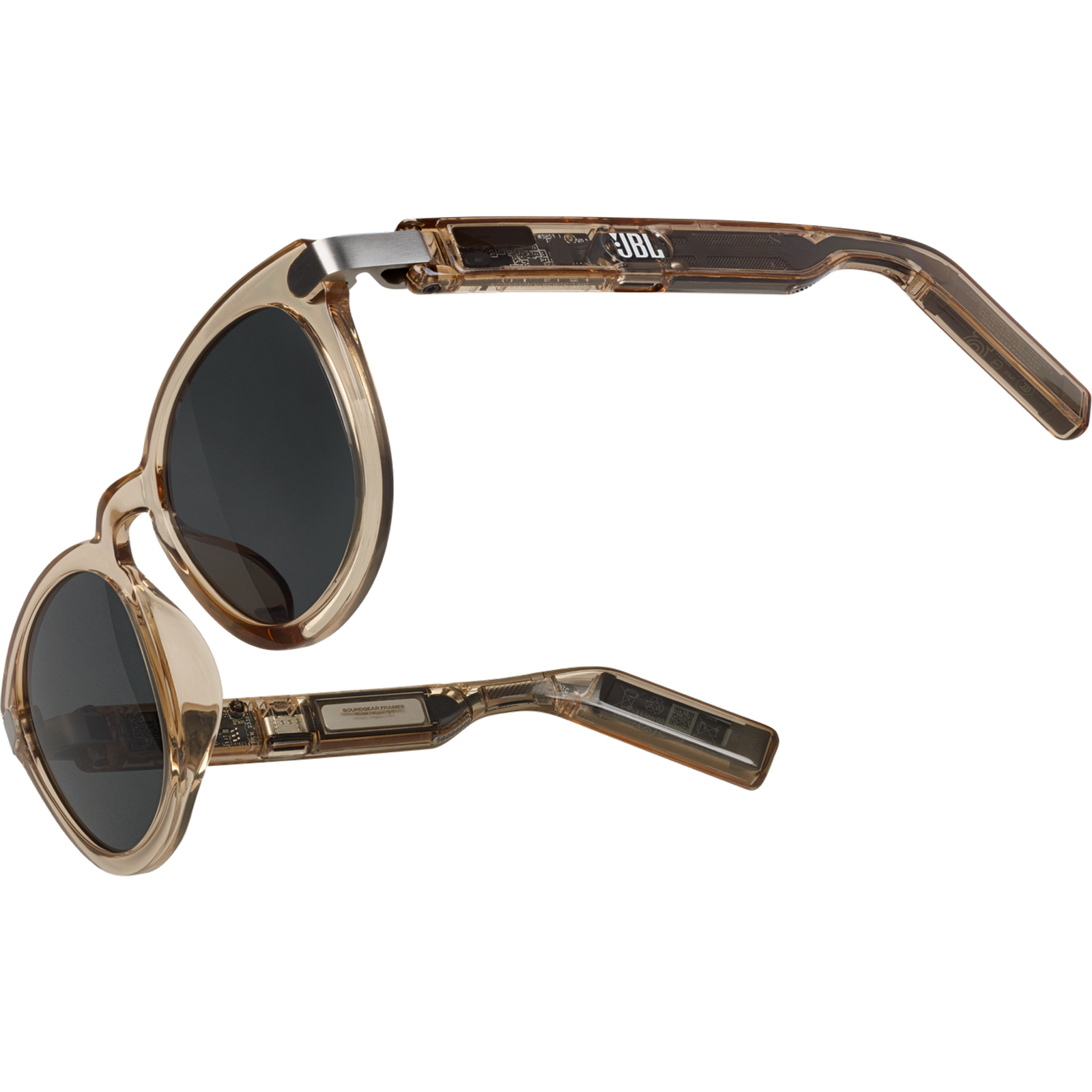 Buy the JBL SoundGear Frames Audio Sunglasses - Round / Amber JBL ...