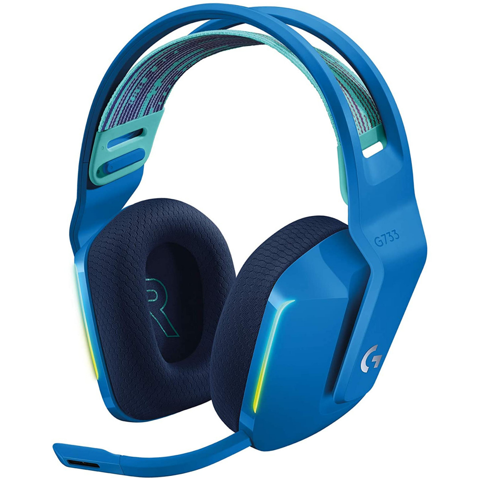 Buy the Logitech LIGHTSPEED G733 Wireless RGB Gaming Headset - Blue ...