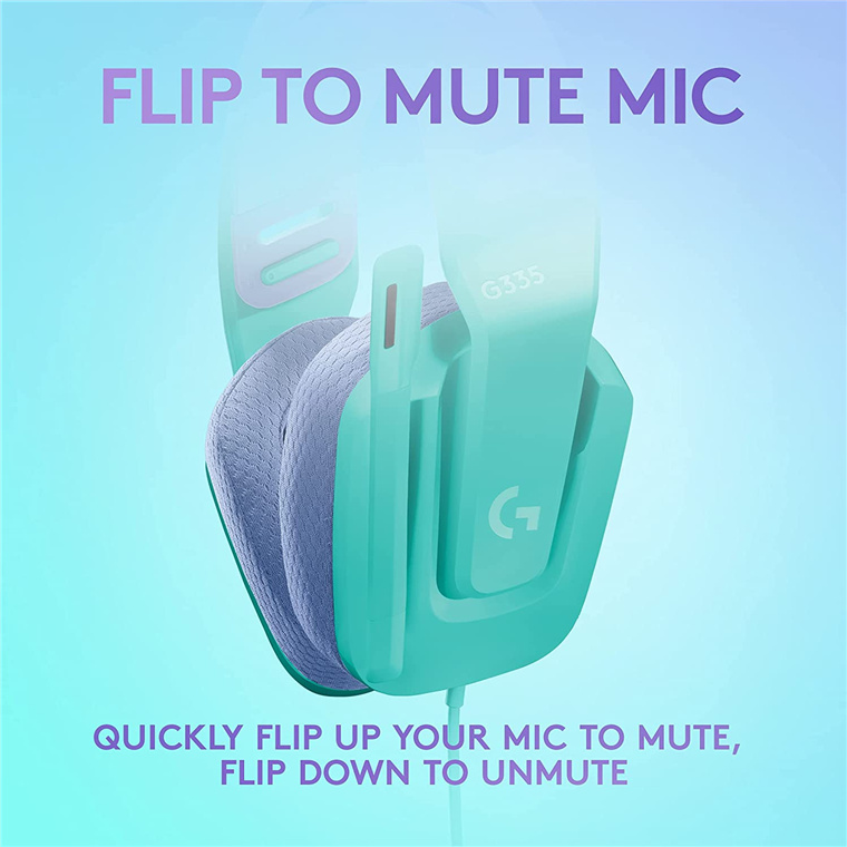 Buy the Logitech G335 Wired Gaming Headset - Mint ( 981-001025 ) online ...