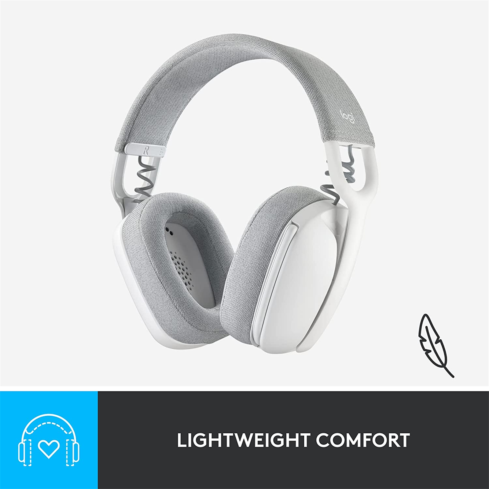 Buy the Logitech Zone Vibe 100 Headset - Off White Lightweight ...