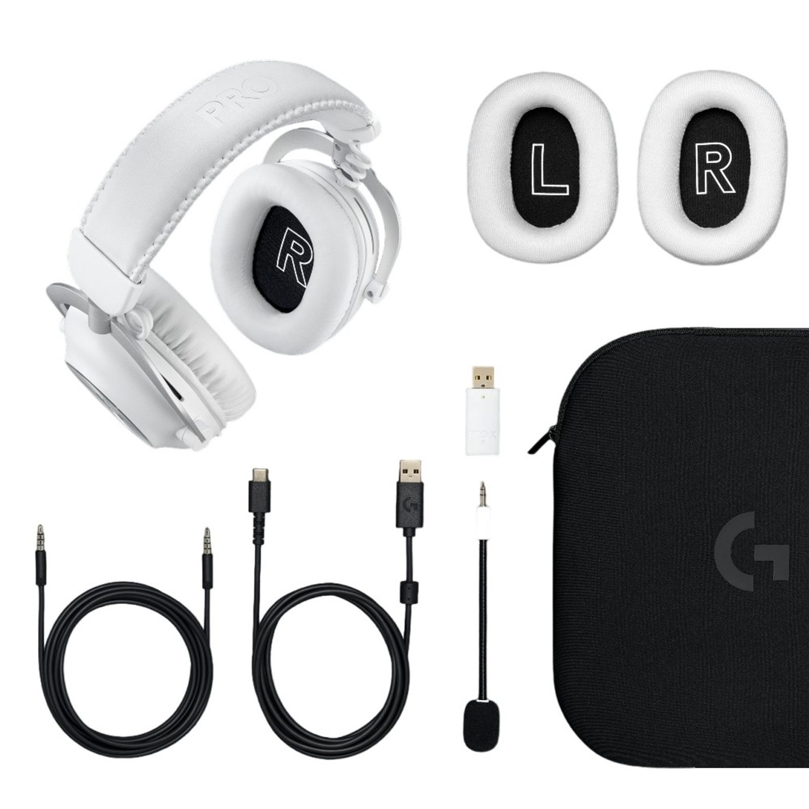 Buy the Logitech Pro X 2 Lightspeed Wireless Gaming Headset - White ...