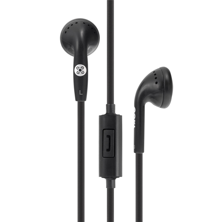 Buy the Moki Wired Earbuds - Black with In-Line Microphone & Controls ...