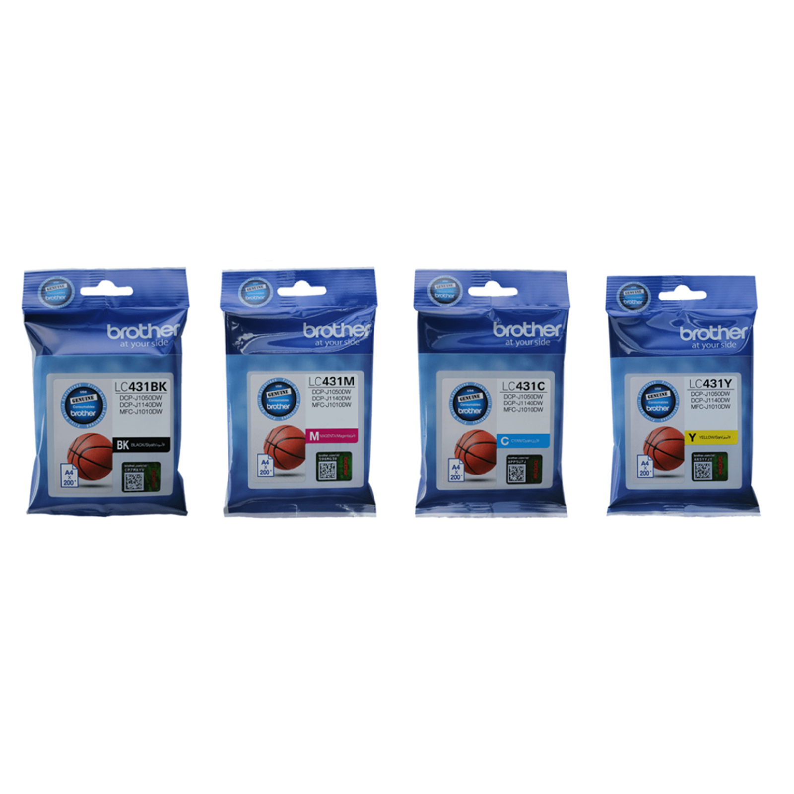 Buy the Brother LC431 Ink Value Pack - Black/ Magenta / Cyan / Yellow ...