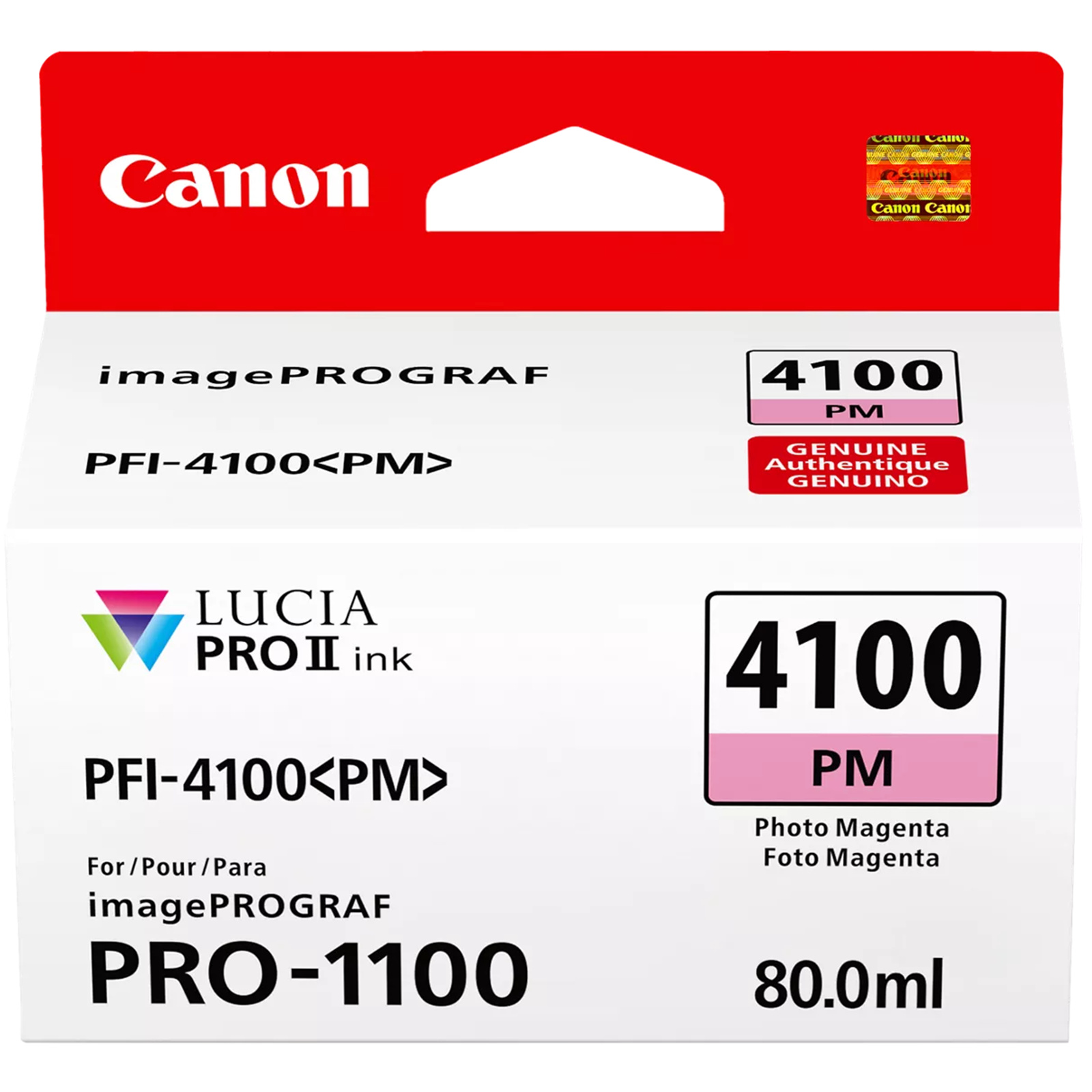 Buy the Canon Lucia Pro 225608 PFI-4100 80ml Ink - Photo Magenta ( PFI ...