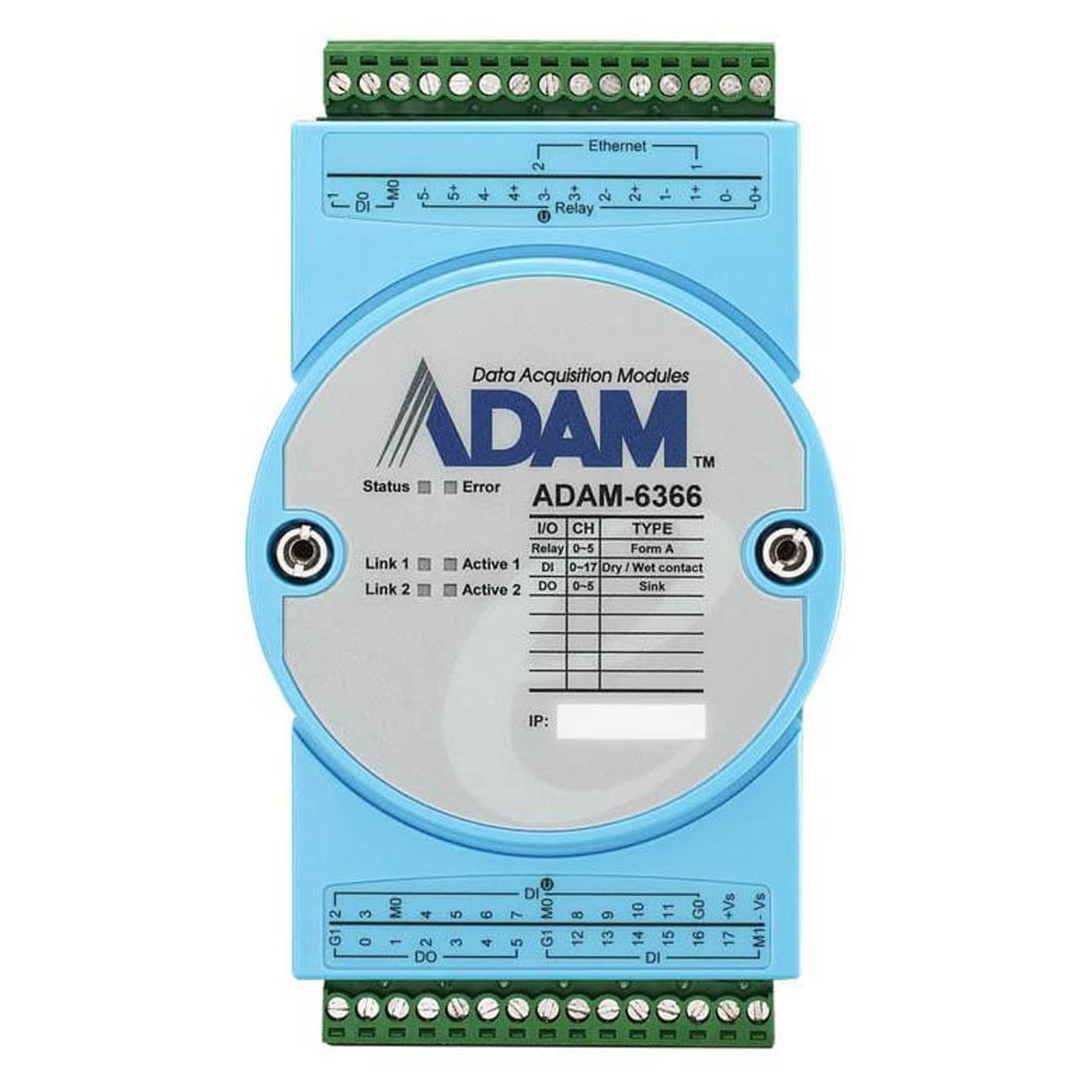 Buy the Advantech ADAM-6366-A1 6 Relay/18DI/6DO IoT Modbus/OPC UA Ethernet... ( ADAM-6366-A1 ...