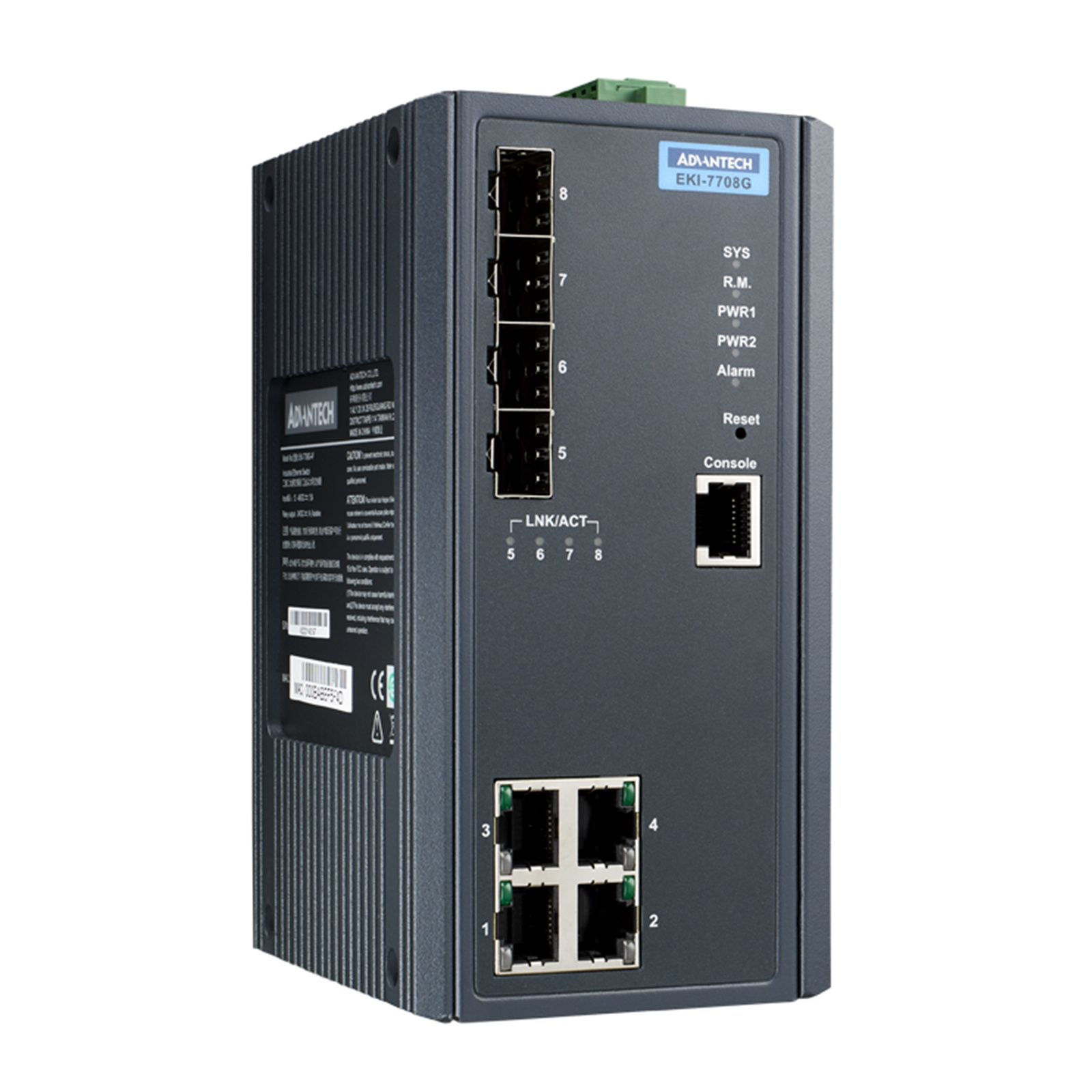 Buy the Advantech EKI-7708G-4F-AE 8 port Full Gigabit Ethernet Switch ...