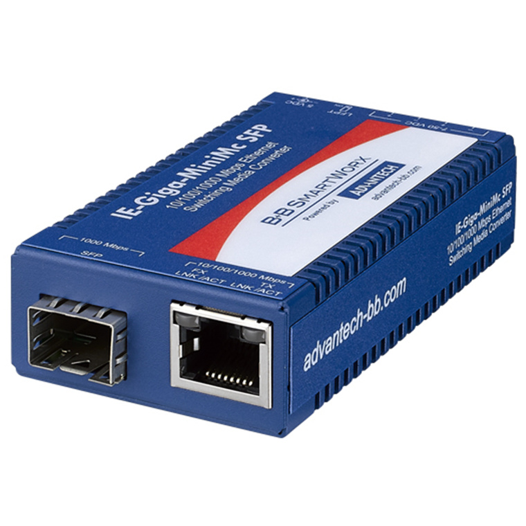 Buy the Advantech IMC-370I-SFP-B IE-Giga-MiniMc, TX/SFP ( IMC-370I-SFP-B ) online - PBTech.co.nz