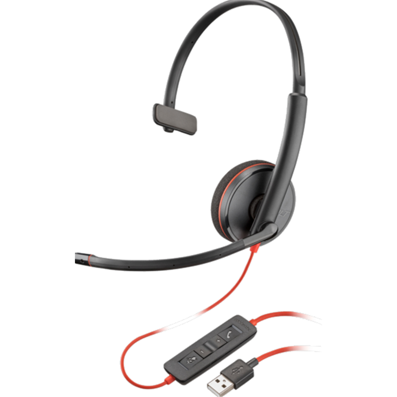Buy the HP POLY HEADSETS 80S02A6 Poly Blackwire 3220 Stereo USB-A ...