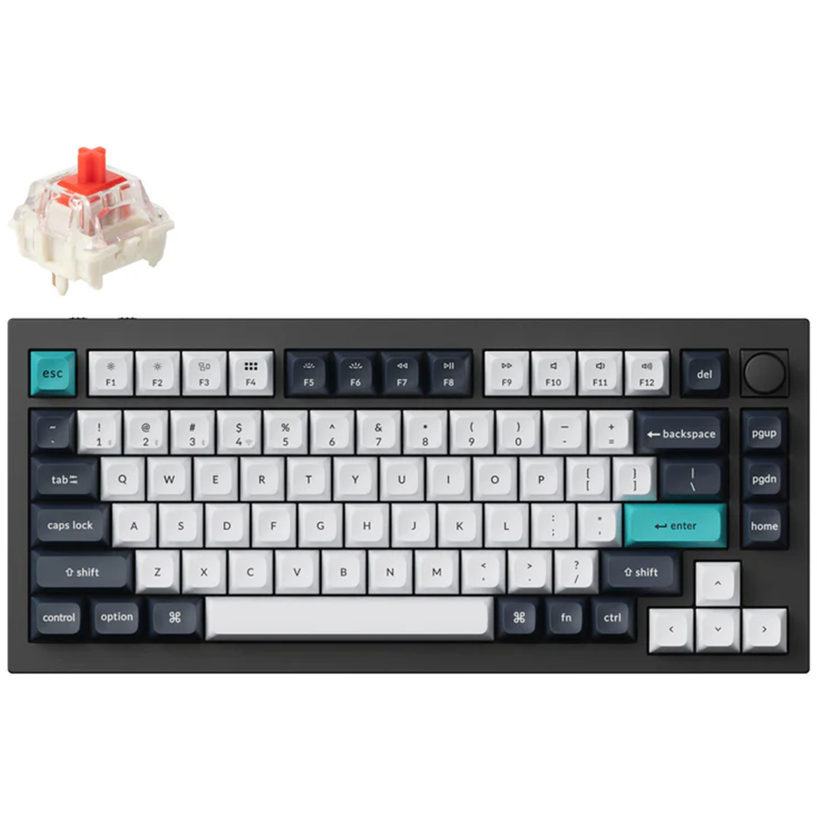 Buy the Keychron Q1M-M1 Q1 Max 75% Wireless Custom Mechanical Keyboard -... ( Q1M-M1 ) online ...