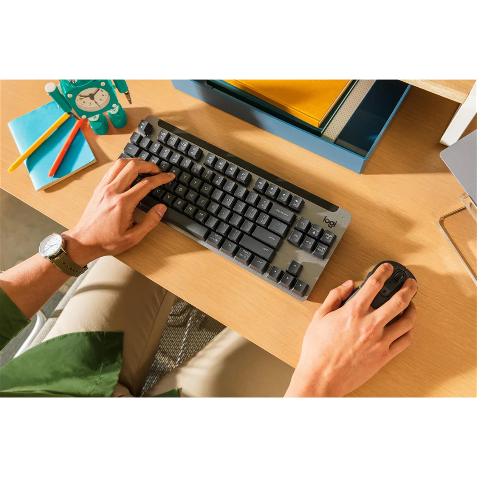 Buy the Logitech Signature K855 Wireless TKL Mechanical Keyboard Linear ...