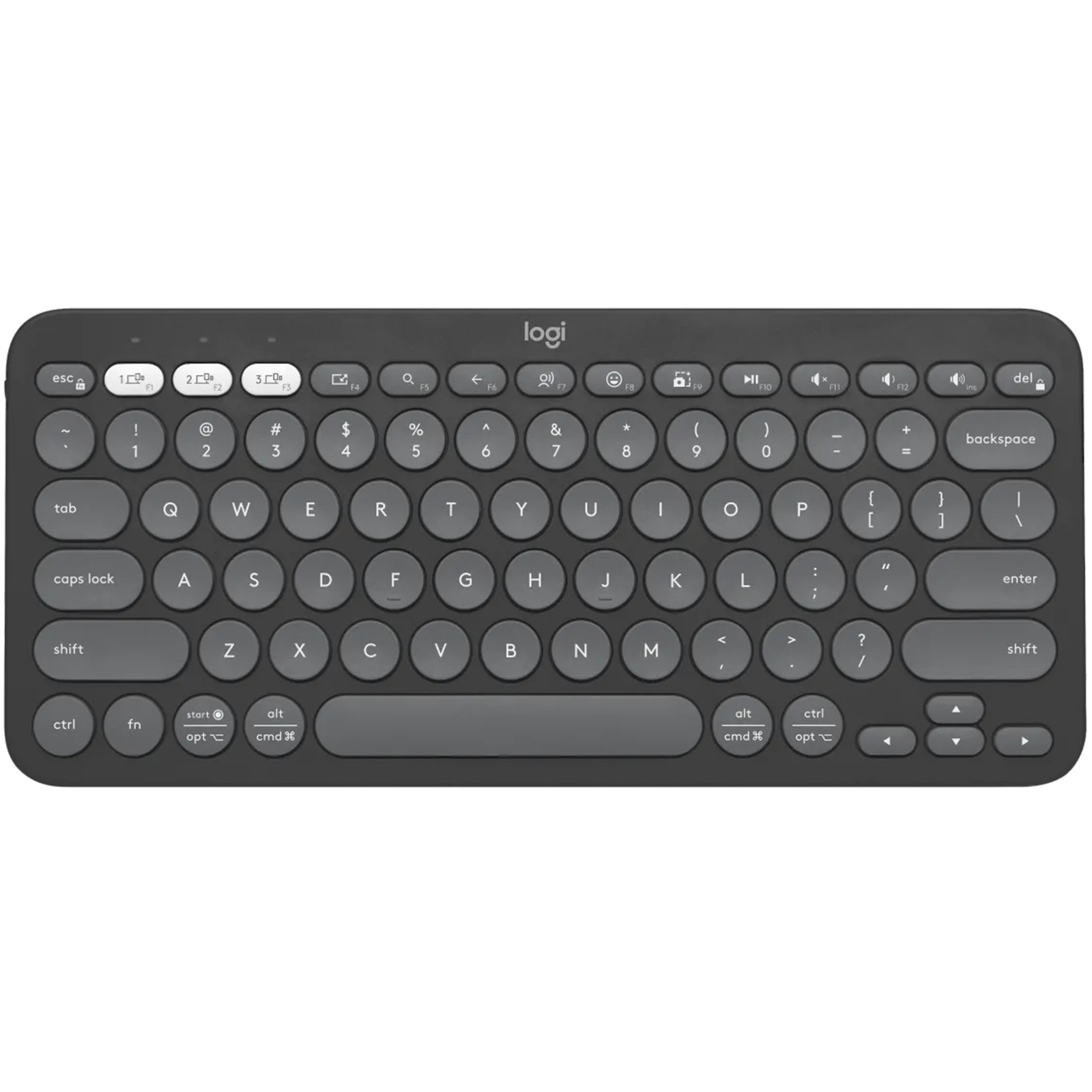 Buy the Logitech Pebble Key 2 K380s Bluetooth Keyboard - Tonal Graphite ...