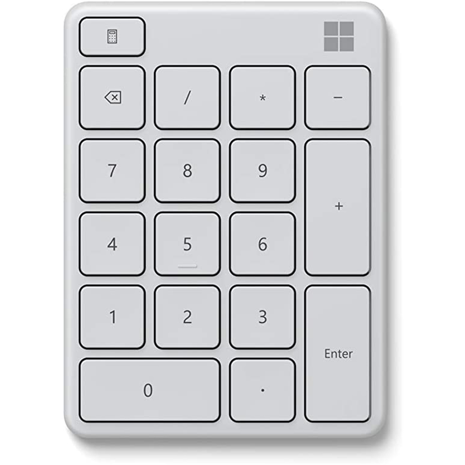 Buy the Microsoft Bluetooth Wireless Number Pad - Glacier ( ) online ...