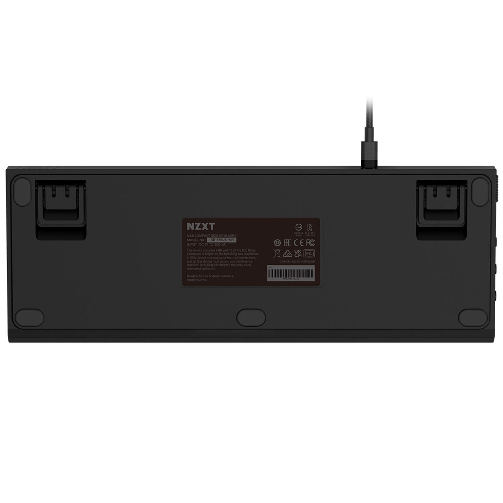 Buy the NZXT Mini TKL Compact Mechanical Keyboard - Black Gateron Red ...