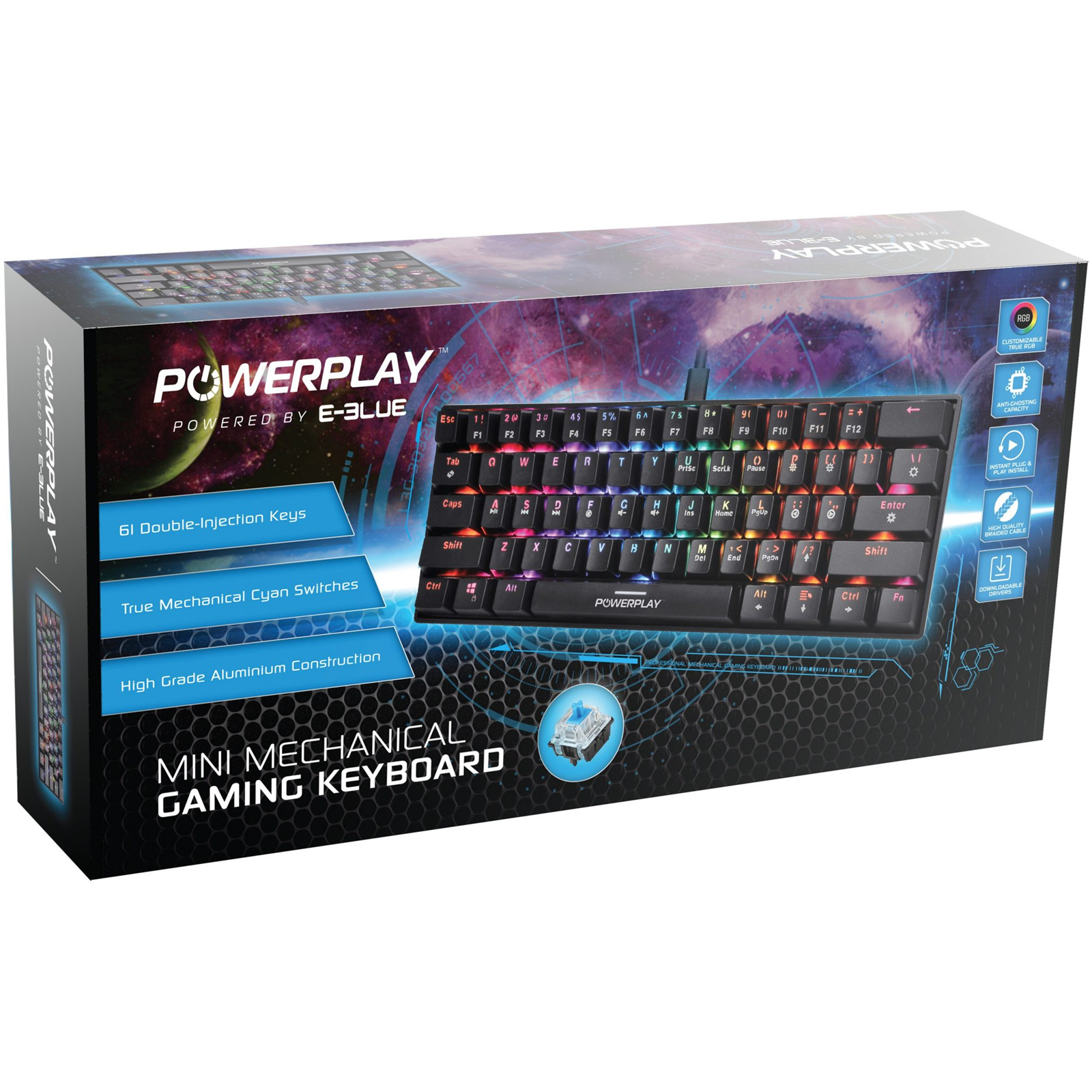 Buy the PowerPlay PMMK Mini Mechanical Gaming Keyboard Black ( PMMK ...