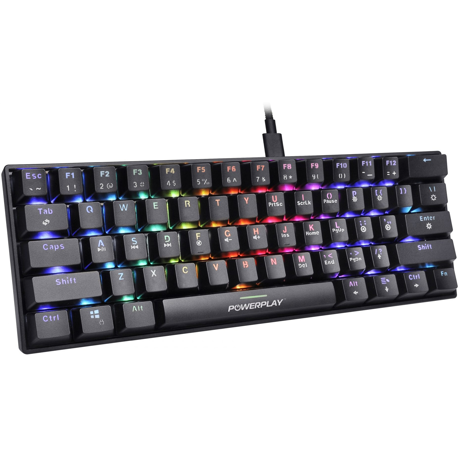 Buy the PowerPlay PMMK Mini Mechanical Gaming Keyboard Black ( PMMK ...