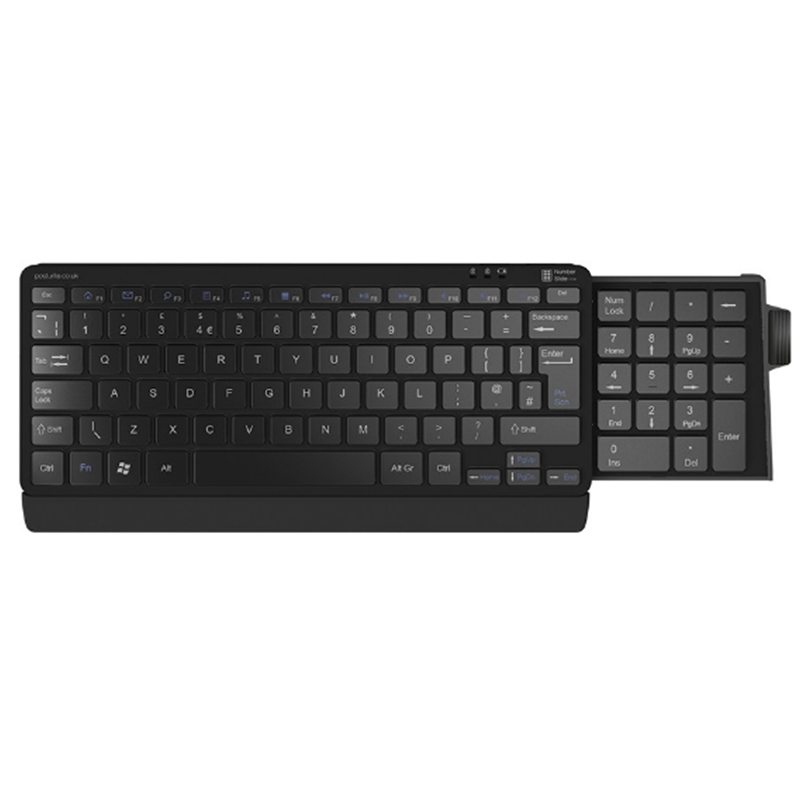Buy the Posturite 22MINISLB KEYBOARD BLUETOOTH MINI POSTURITE V2 SLIDE ...