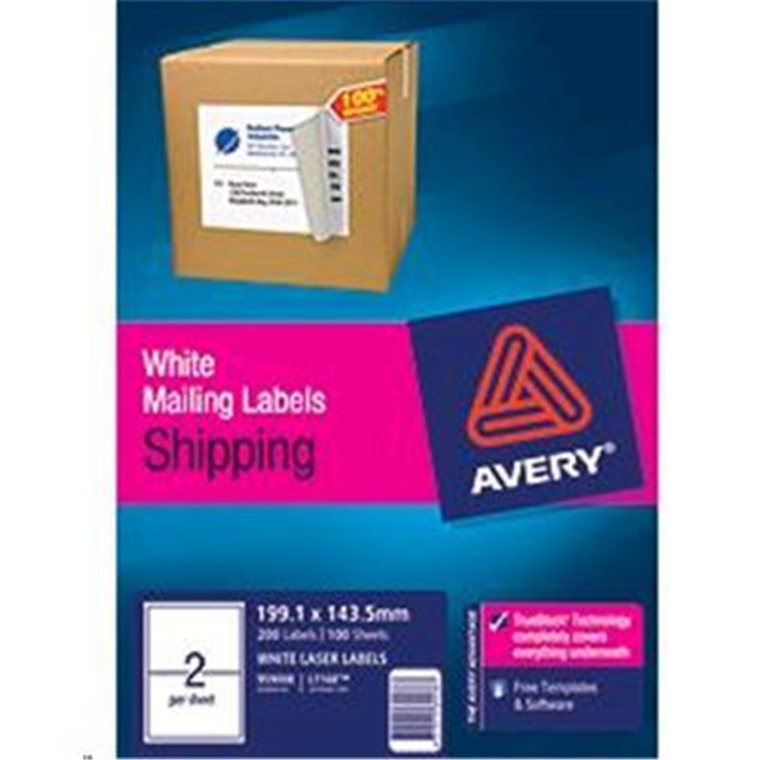 Buy the AVERY LASER LABEL L7168-100 100 SHEET ( 959008 ) online ...