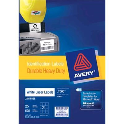 Buy the AVERY HD VINYL 63.5X38.1MM 25 SHEETS ( 959064 ) online - PBTech ...