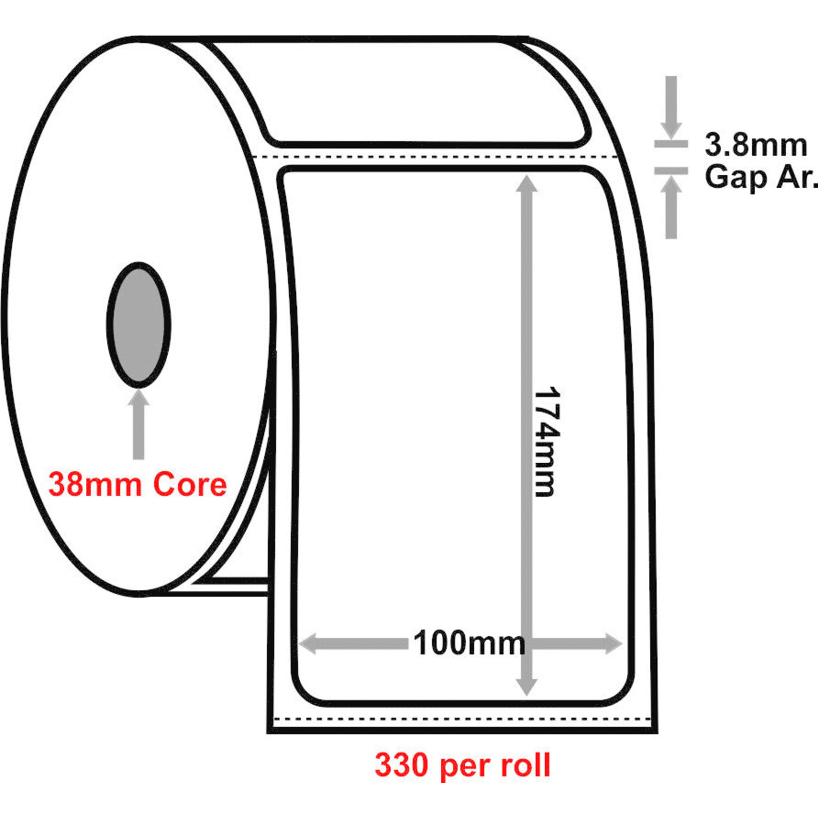 Buy the SATO FSC/CPTKT38ND COURIER LABELS - NZ POST/GSS 100mm x 174mm ...