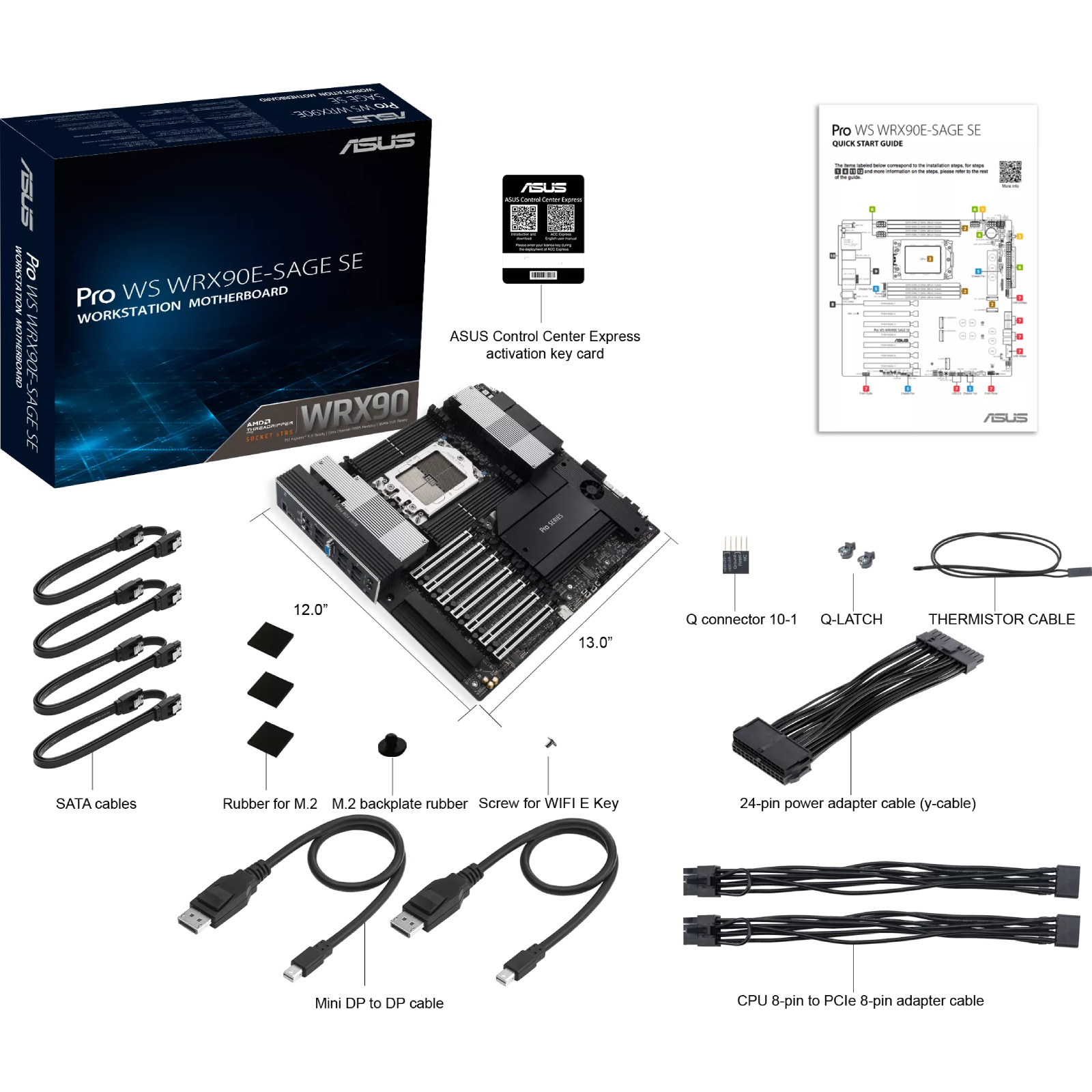 Buy the ASUS Pro WS WRX90E-SAGE SE EEB Form Factor For AMD Ryzen ...