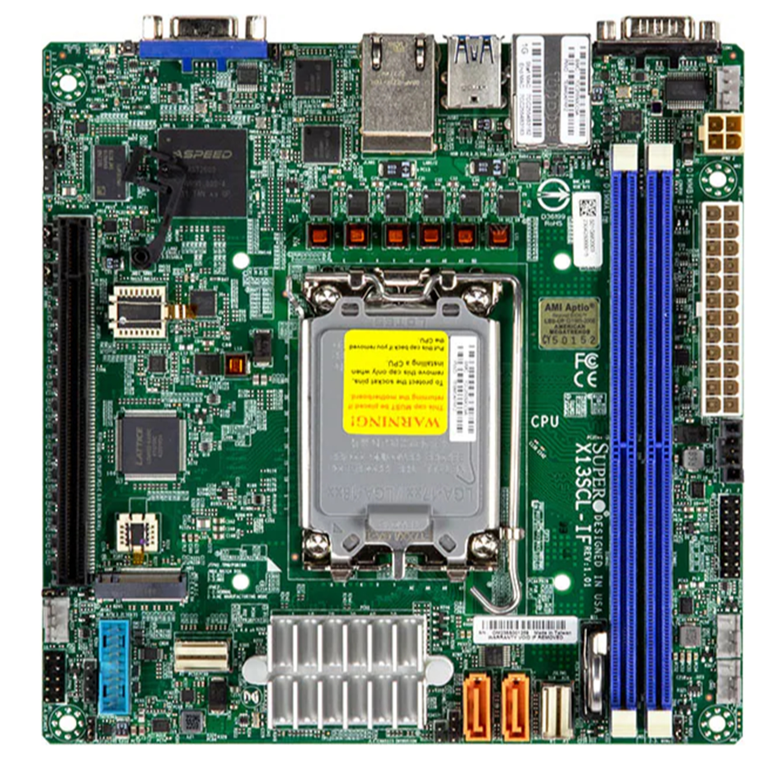 Buy the Supermicro X13SCL-IF Server Board, mITX, LGA1700, C262, 2 DIMM ...