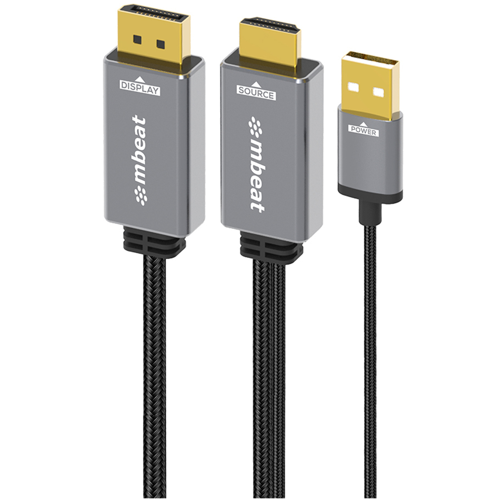 Buy the mbeat ToughLink MB-XCB-HDDPU18 HDMI to DisplayPort Cable - 1.8m ...