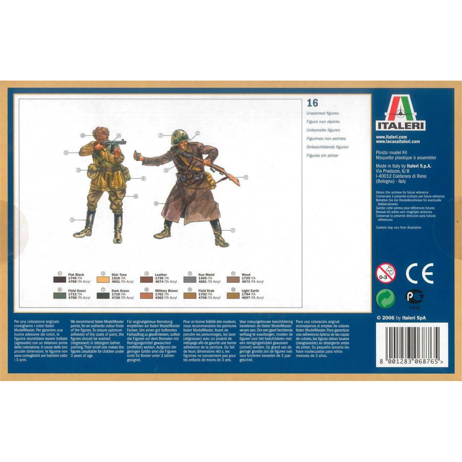 Buy the Italeri - 1/32 - WW2 Russian Infantry - Winter ( Italeri 1-6876 ...