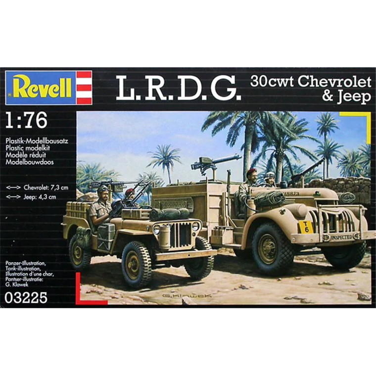 Buy the Revell - 1/76 - L.R.D.G. 30cwt Chevrolet & Jeep ( Revell ...