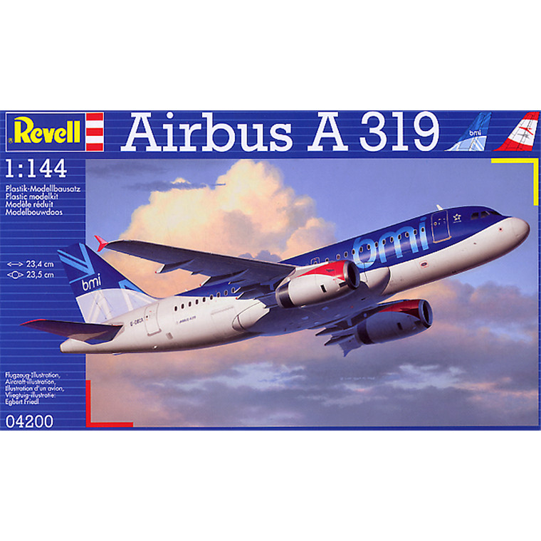 Buy the Revell - 1/144 - Airbus A319 - "BMI" ( Revell RV04200 ) online - PBTech.co.nz