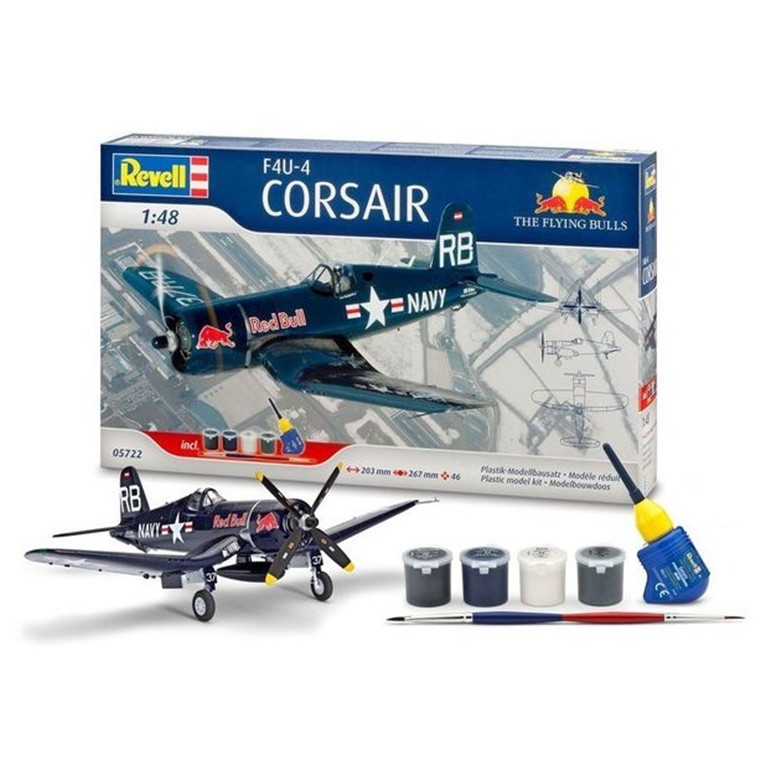 Buy the Revell Gift Set - 1/48 Flying Bulls Gift Set - Corsair ( Revell ...