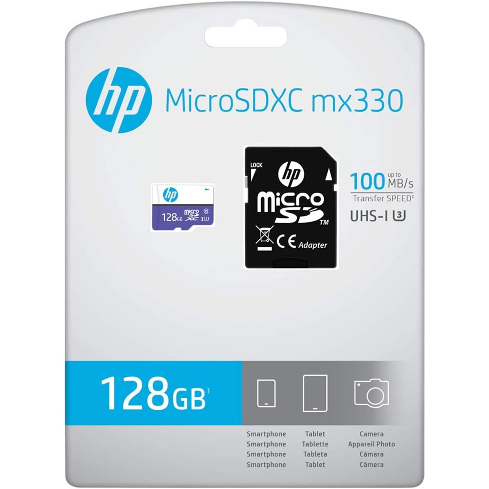 Buy the HP mx330 microSD Memory Card - 128GB Includes Adapter - Class ...