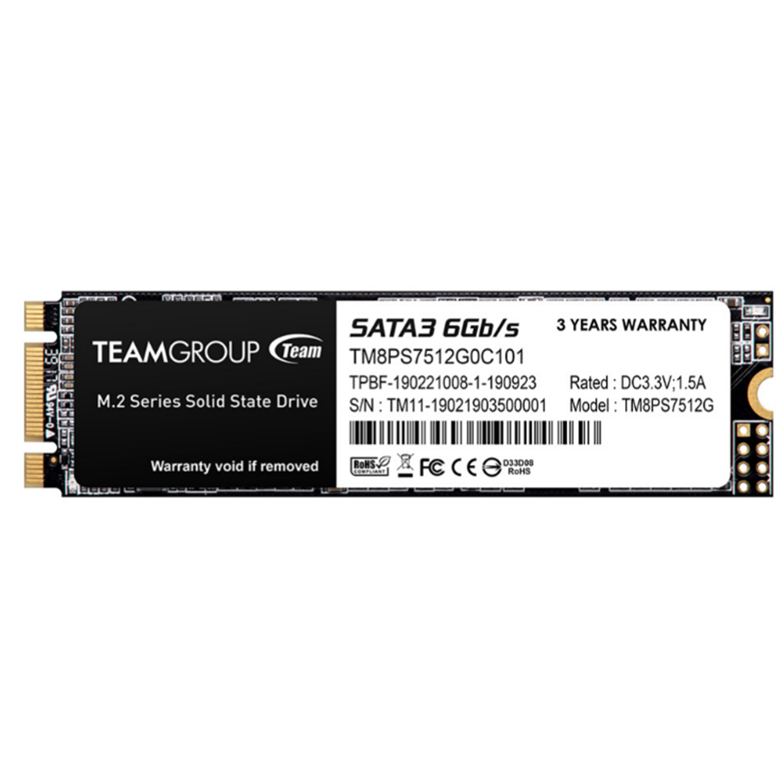 Buy the Team Teamgroup 512GB M.2 SATA Internal SSD ( TM8PS7512G0C101 ) online - PBTech.co.nz