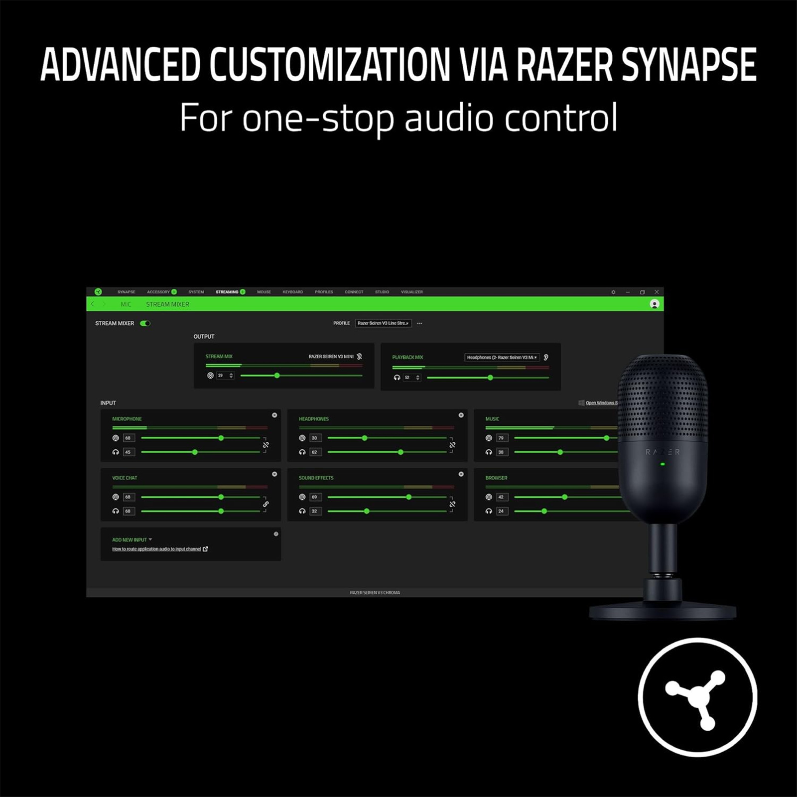 Buy the Razer Seiren v3 Mini USB Microphone ( RZ19-05050100-R3M1 ...