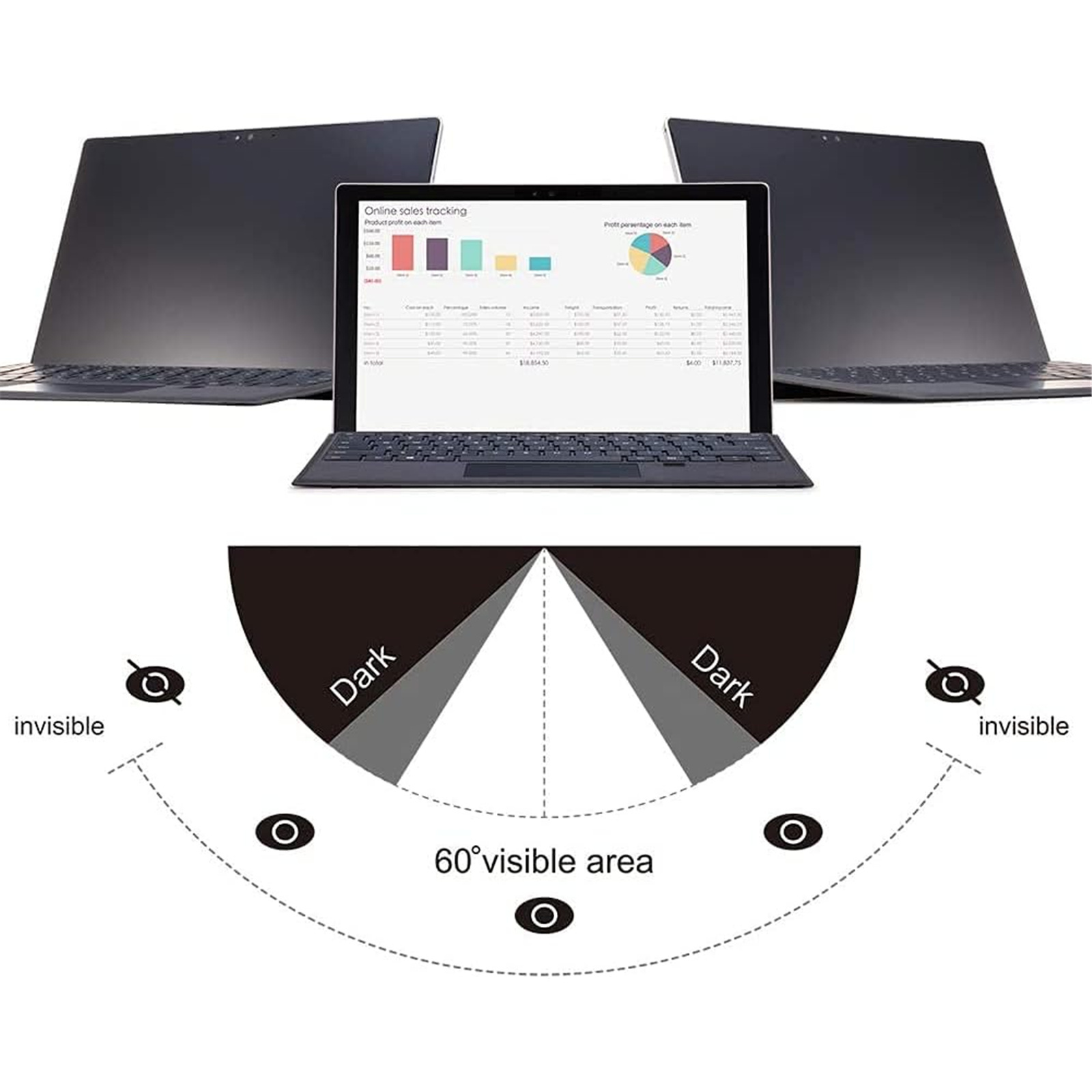 Buy the Axidi Microsoft Surface Pro 8/X 13" Privacy Screen ( MOAAXD2108 ...