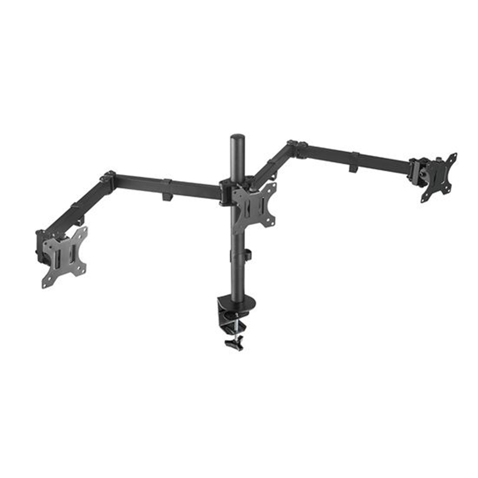 Buy the Brateck LDT12-C034N 13"-27" Triple Monitor Economy Desk Mount ...