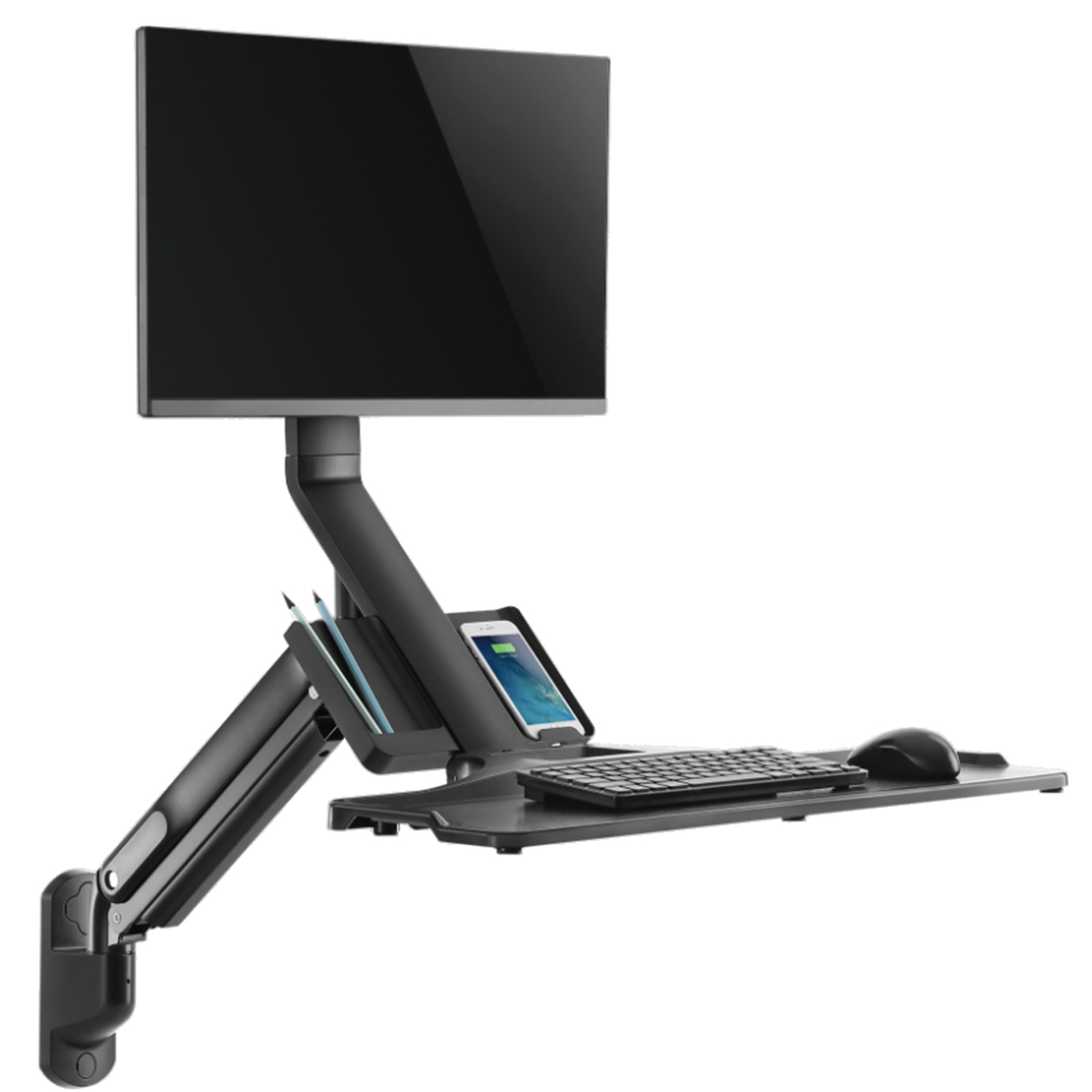 Buy the Brateck WWS05-01-P01 17-32" Wall Mount Single Monitor Gas ...