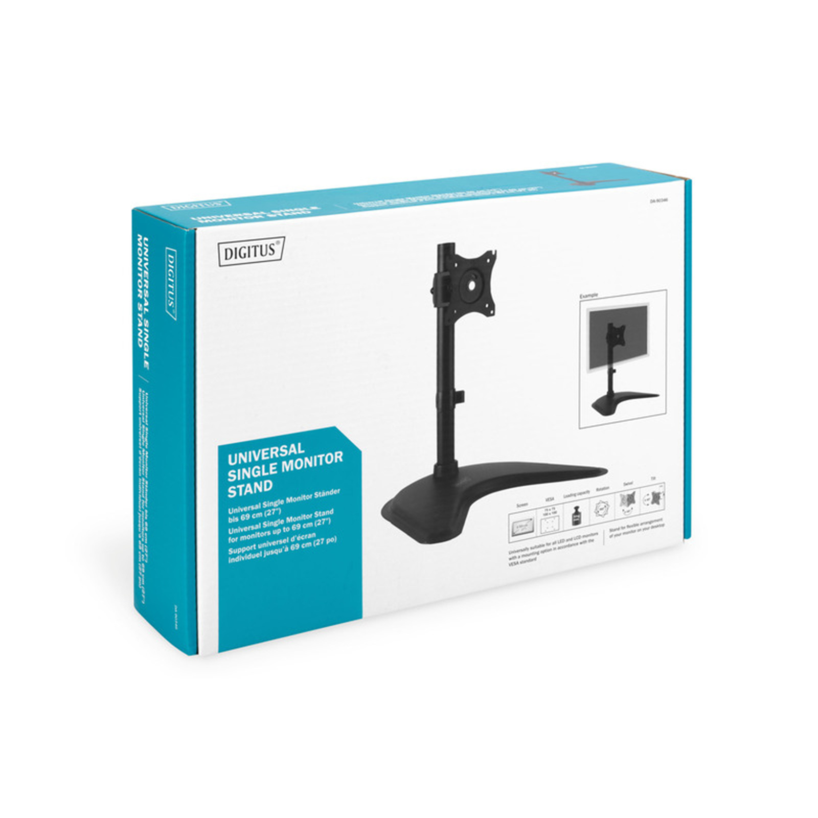 Buy the Digitus DA-90346 15-27" LCD Monitor Stand with Desk Stand Base ...