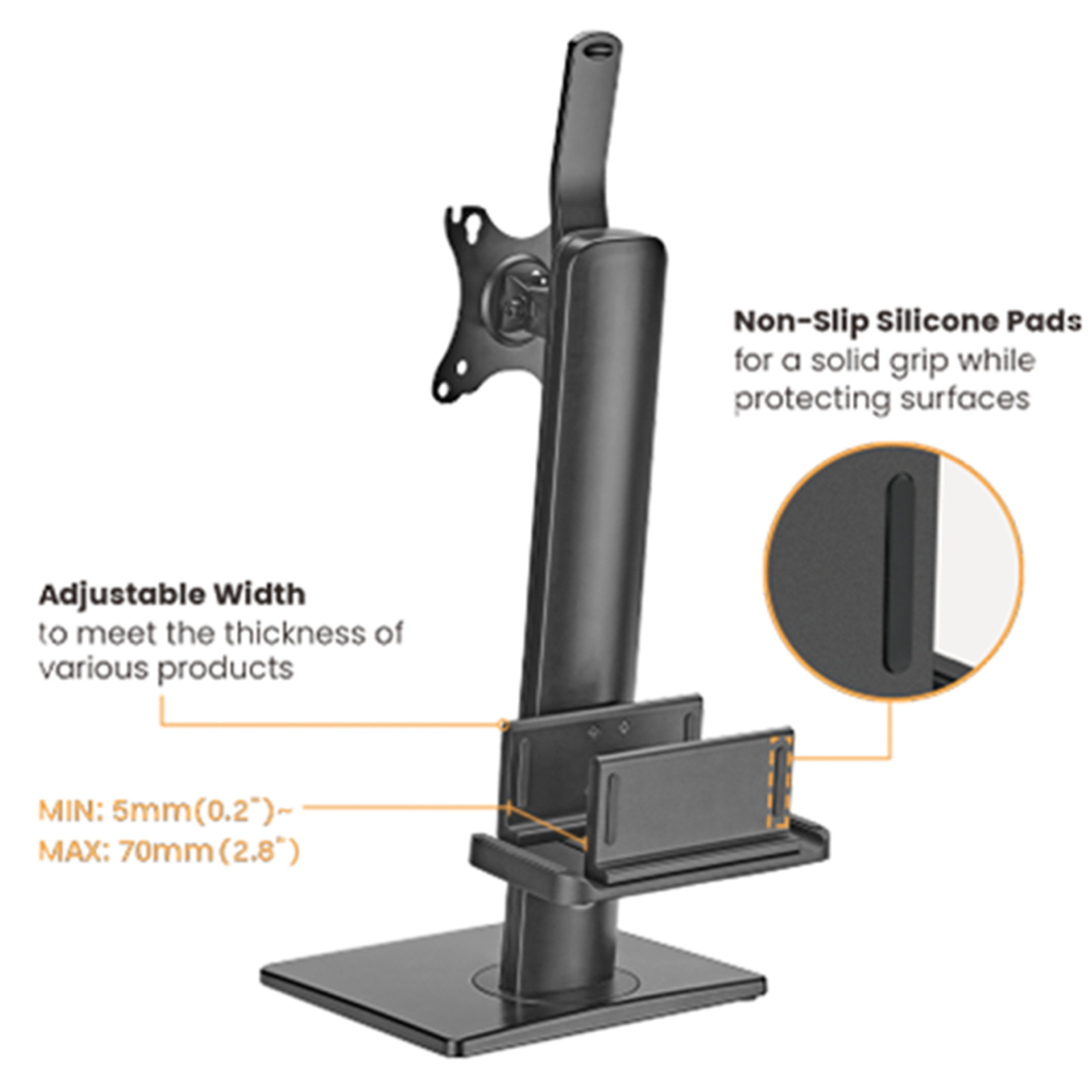 Buy the KONIC 17"-27" Monitor Vertical Lift Stand With Thin Client PC ...
