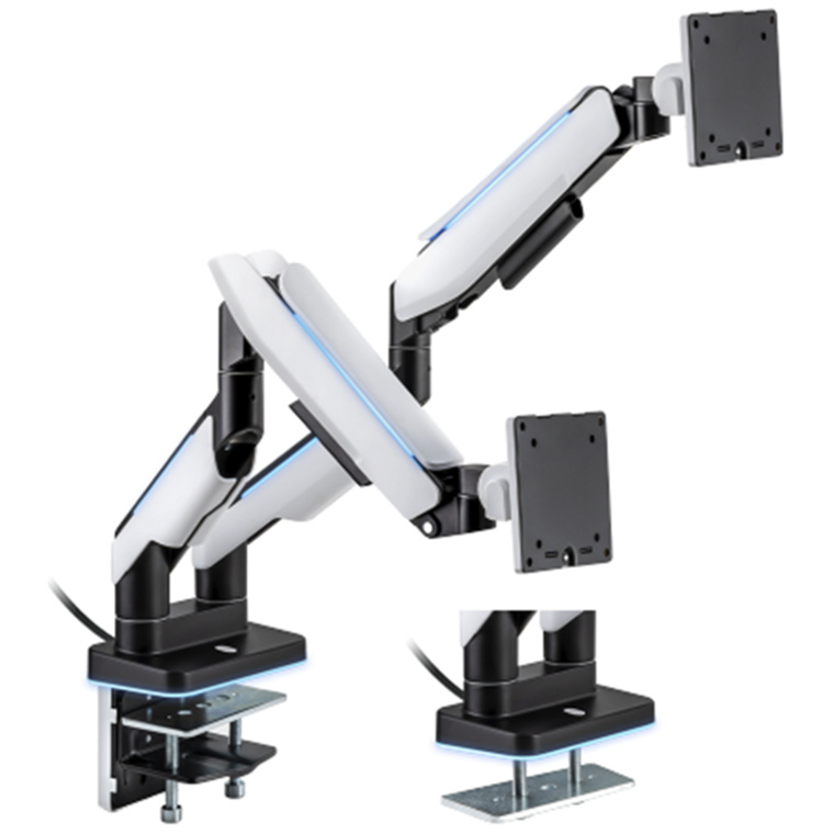 Buy the KONIC Dual Heavy-Duty RGB Gaming Monitor Stand - Fits Screen up ...