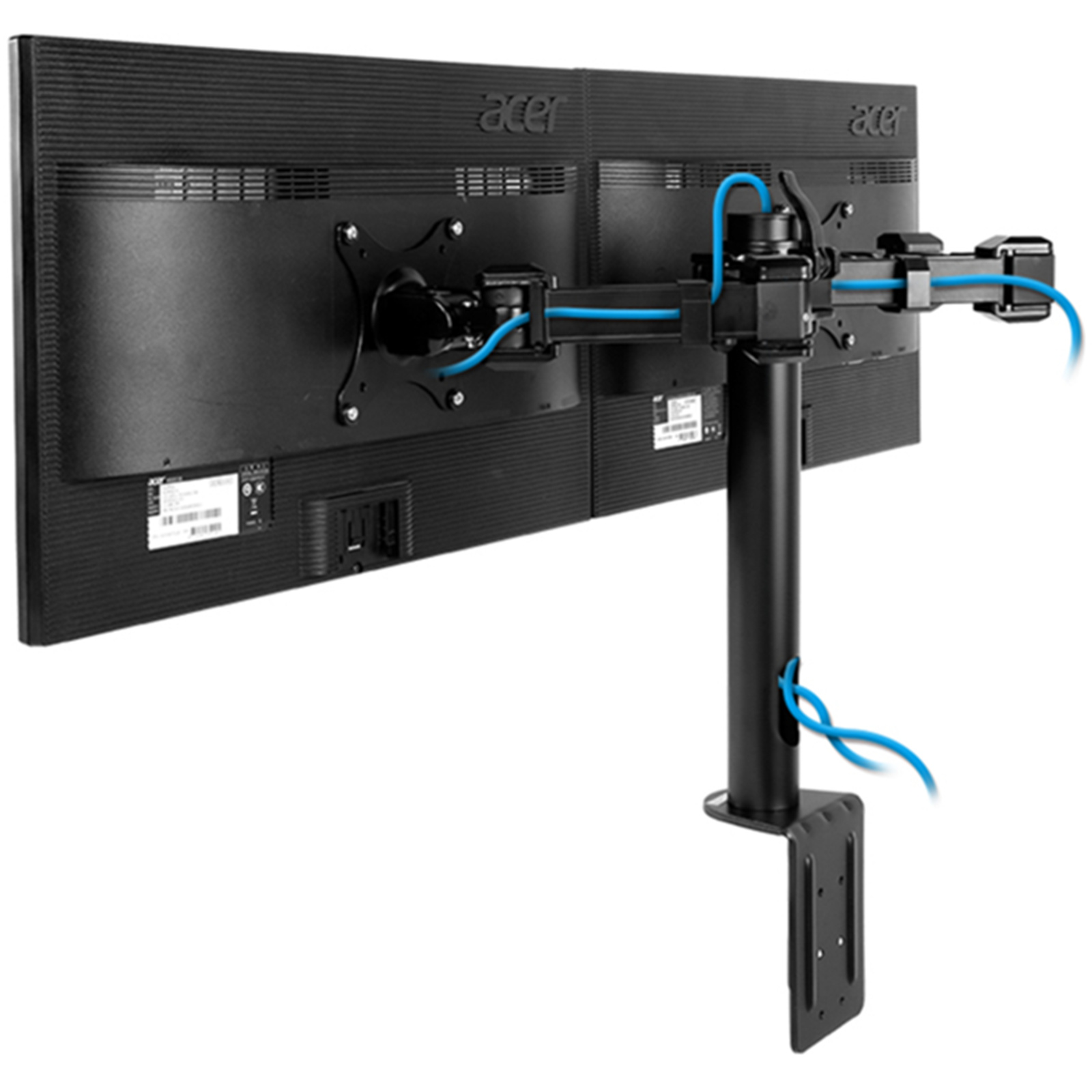 Buy the Loctek Eco Mount 10"-30" Dual Monitor Stand - Steel Tube ...